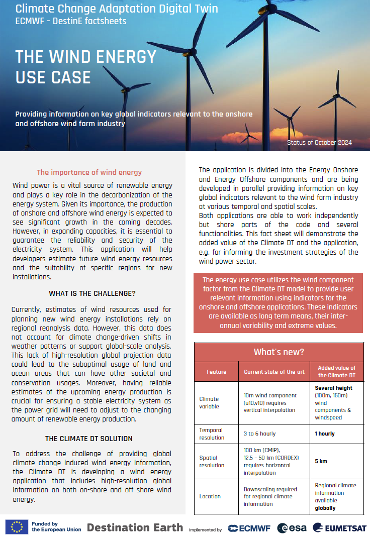 Climate Change Adaptation Digital Twin | Destination Earth